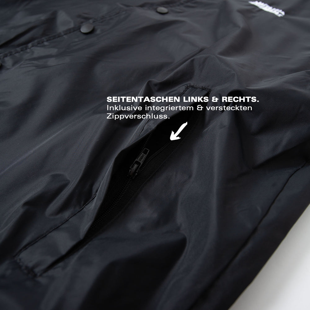 COACH JACKET | LOGO | BLACK
